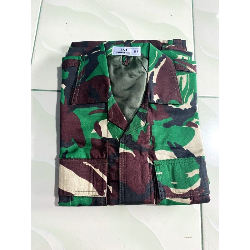 Jual Baju PDL Baloteli TNI Premium Warna Pembagian Jatah Anti Luntur dan Pudar By Marines ...