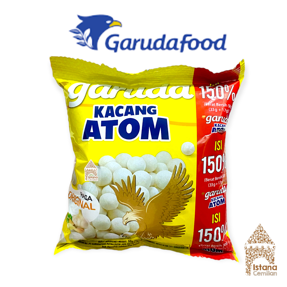 Jual Garuda Kacang Atom Sukro 33 Gram + 17 Gram = 50 Gram | Shopee ...