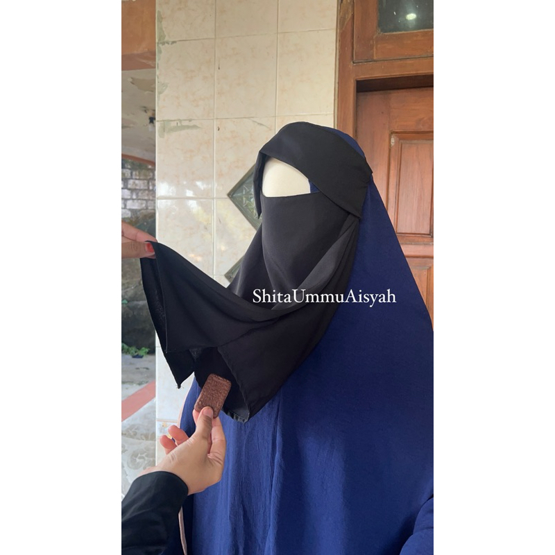 Jual Niqob Makan / Cadar Makan ANTI TERSINGKAP Model Poni | Shopee ...