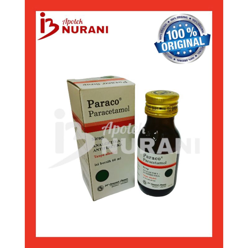 Jual PARACO SIRUP OBAT DEMAM , NYERI DAN PUSING ANAK | Shopee Indonesia