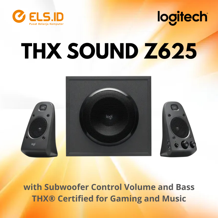 Jual Speaker Logitech THX Sound Z625 with Subwoofer and Optical Input | Shopee Indonesia