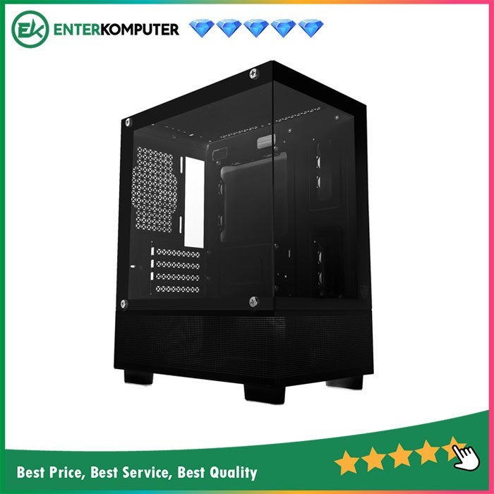 Jual EK Gaming BATTLESUN BLACK - mATX Gaming Case - Tempered Glass - Enterkomputer | Shopee ...
