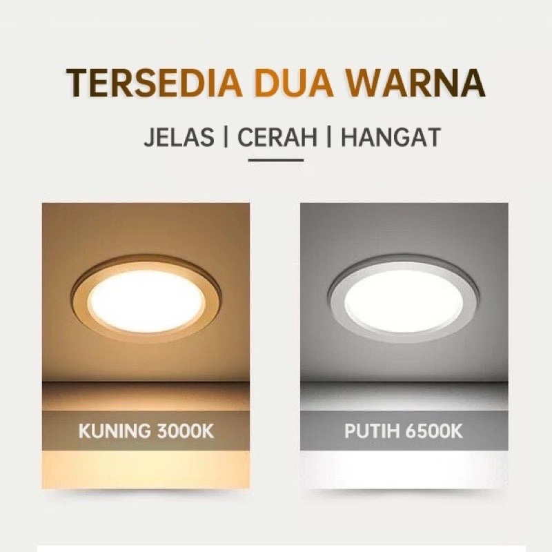 Jual Lampu LED DOWNLIGHT 5 Watt wing lock WL-105 /Putih/Warm White ...