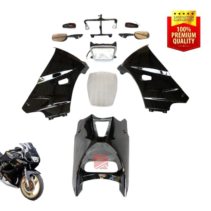 Jual Fairing fering sayap luar ninja ssr serpico hitam set komplit ...