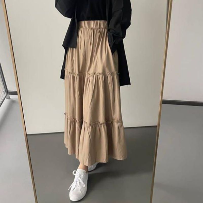 Jual RUFFLE SKIRT / ROK RUFFLE | Shopee Indonesia