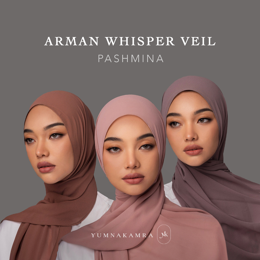 Jual Arman Whisper Veil | Pashmina Ceruty | Shopee Indonesia