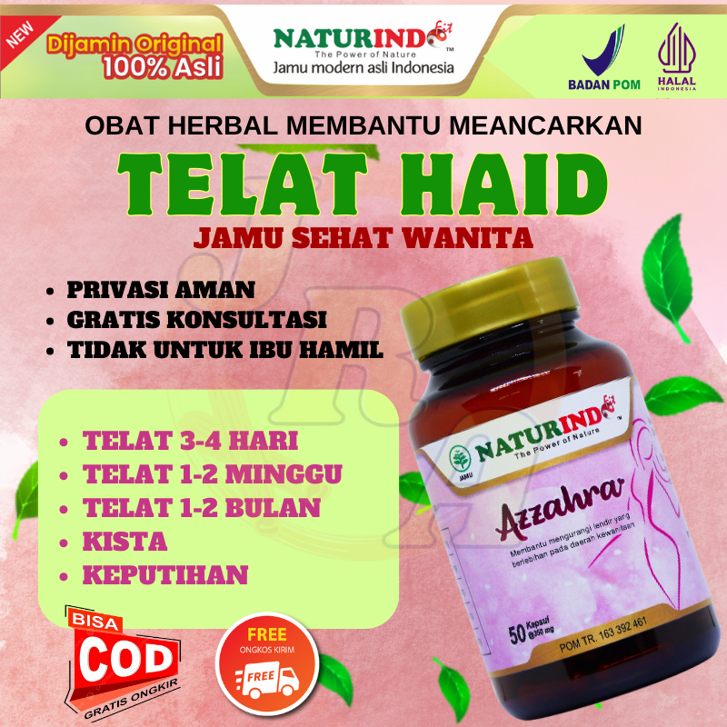 Jual Azzahra Obat Telat Datang Bulan Pelancar Haid Menstruasi Nyeri ...