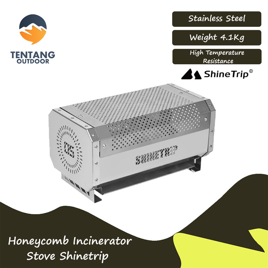 Jual SHINETRIP Tungku Api Stainless Steel Honeycomb Stove Incinerator ...