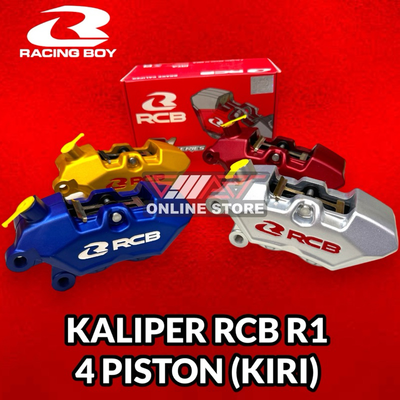 Jual KALIPER DEPAN RCB R1 SERIES 4 PISTON (KIRI) KALIPER RCB R1 | Shopee Indonesia