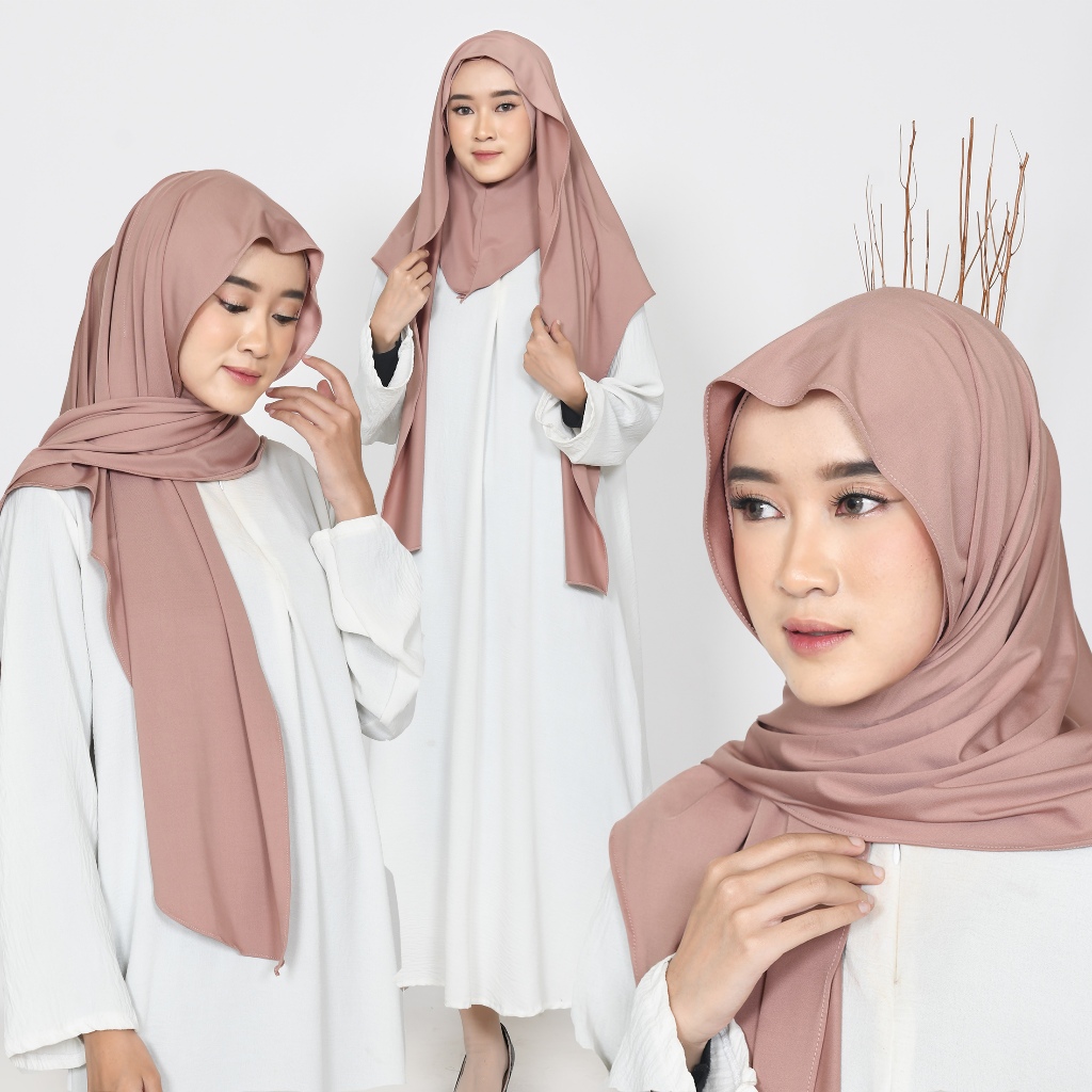 Jual PASHMINA INNER/PASMINA INSTAN MLEYOT PLUS INNER LEHER JERSEY ...