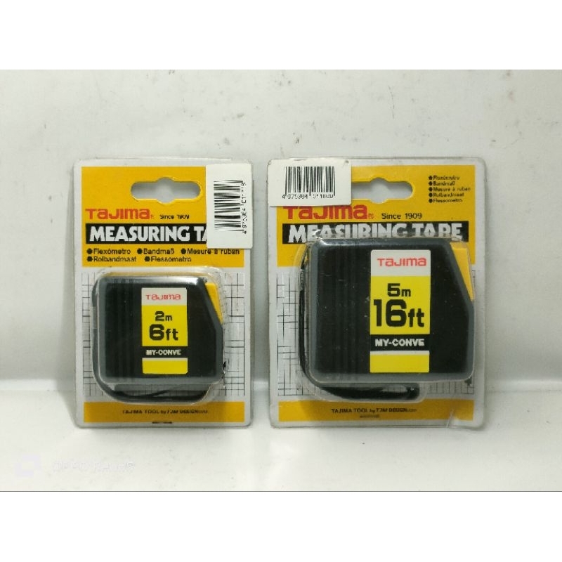 Jual Meteran Tajima MEASURING TAPE 2m (6ft) 3m(10ft) 3,5mm 5m (16ft ) | Shopee Indonesia