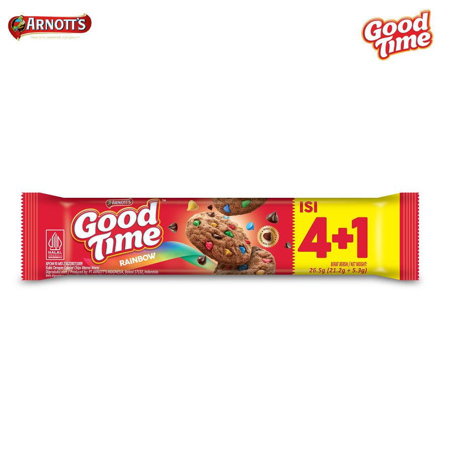 Jual ARNOTT'S GOOD TIME BOX ISI 12 x 26.5gr DOUBLE CHOCOLATE RAINBOW ...