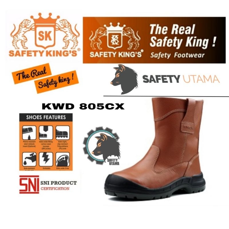 Jual Sepatu Safety shoes SAFETY KING KWD 805 KING SK Original | Shopee ...