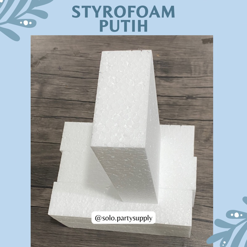 Jual TERLARIS FOAM PUTIH BUSA BUNGA 1 PCS 20x10x5cm / Atificial Oasis ...