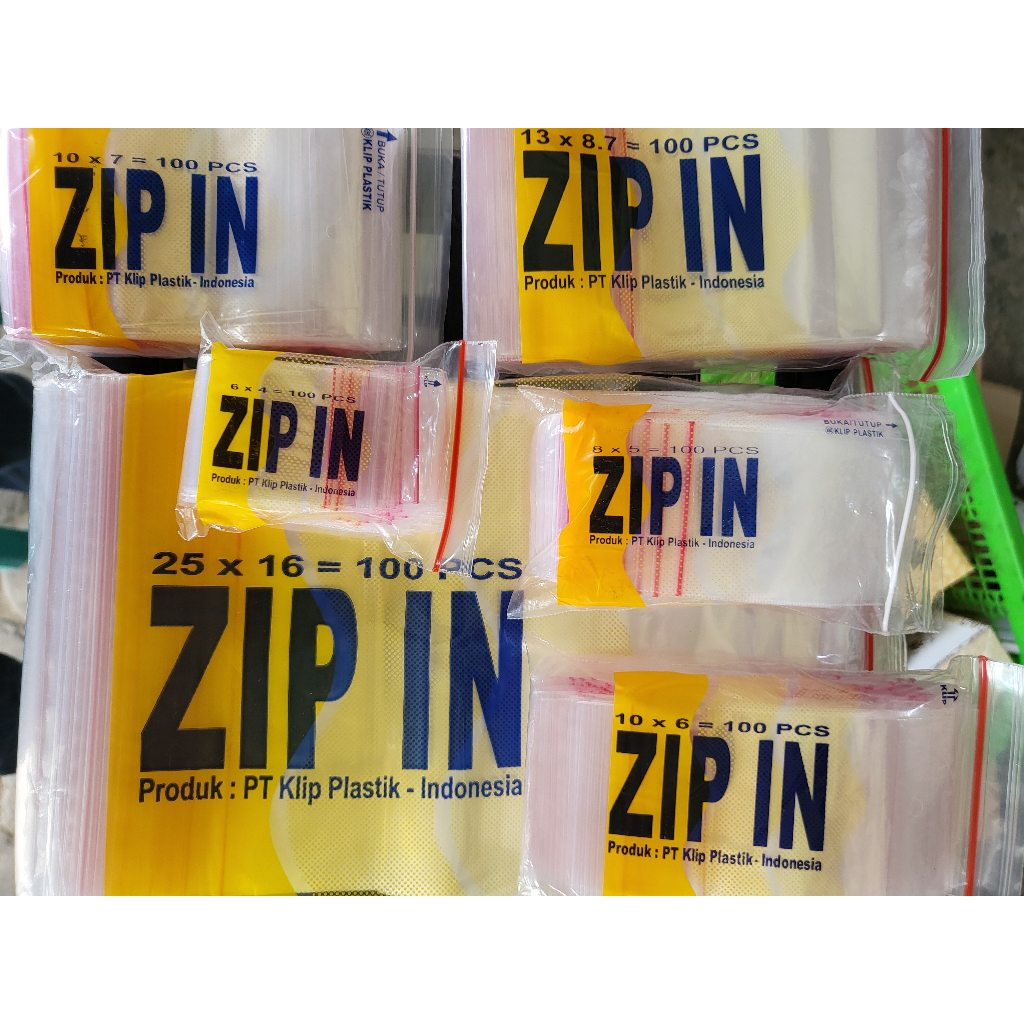 Jual Plastik Zip Klip isi 100 pcs 450 gram Berbagai Ukuran | Shopee ...