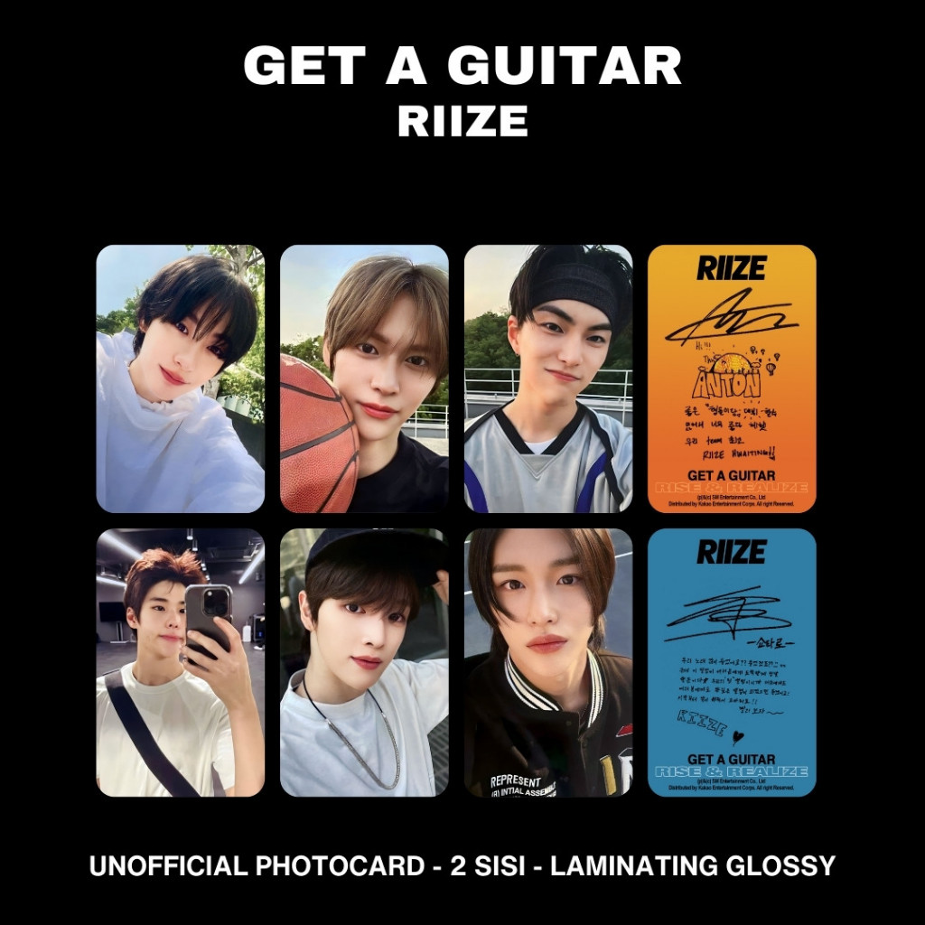 Jual photocard riize get a guitar album pc premium anton eunseok ...