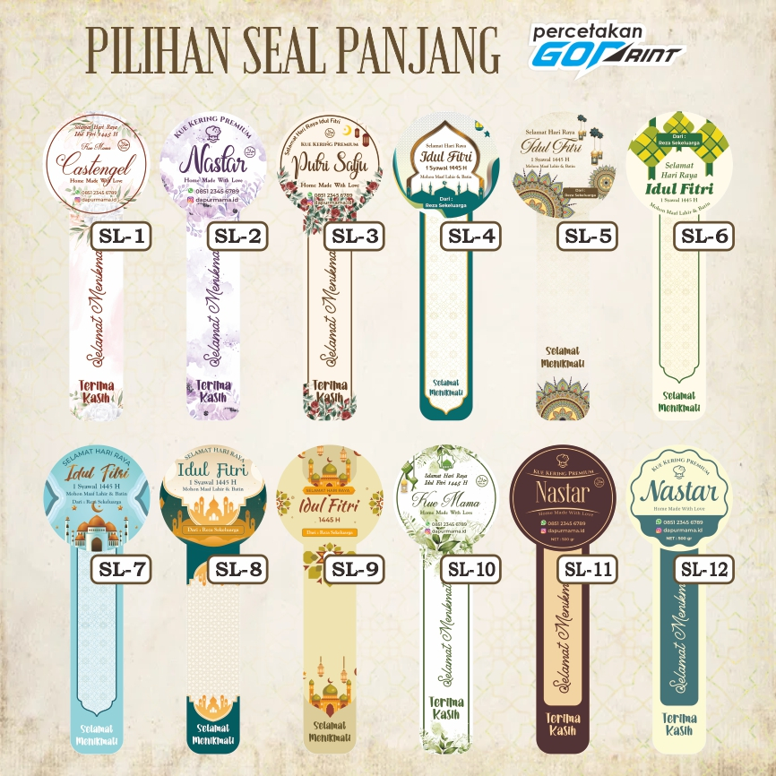 Jual Cetak Stiker Label seal / segel toples stiker kue kering nastar ...