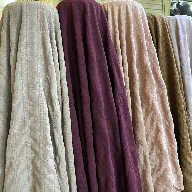 Jual kain crinkle/cey cerry crinkle,ladycrush,kerut lecek spandex(harga ...