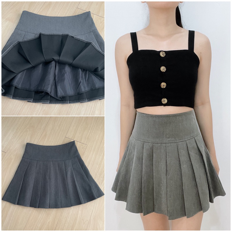 Jual TENNIS SKIRT COLLECTION - Plaid Tartan Flare Mini Tennis Skirt Rok ...