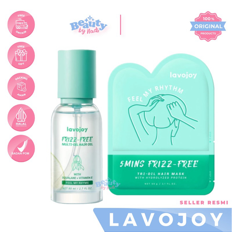 Jual BEAUTYBY.NADS | LAVOJOY FRIZZ FREE HAIR MASK HAIR OIL 5MINS FRIZZ ...