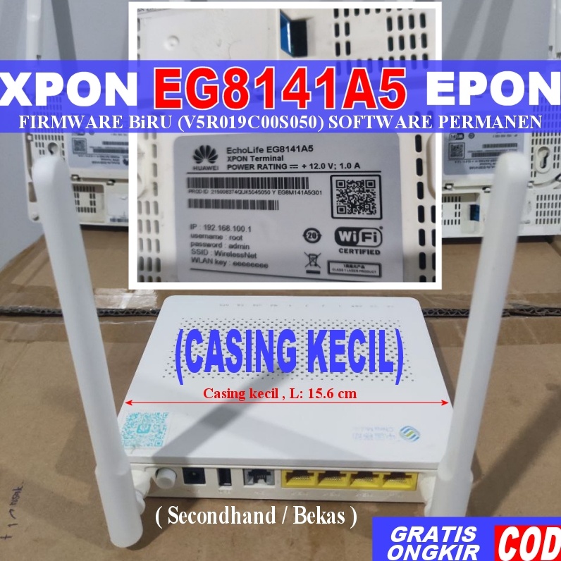 Jual ART D54G HUAWEI EPON EG8141A5 KECIL MODEM ONT HG8545M FIRMWARE ...