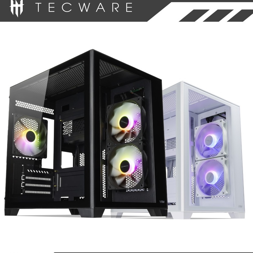 Jual ART G17W TECWARE VXM V2 PRO Dual Chamber Gaming mATX Case Casing PC | Shopee Indonesia