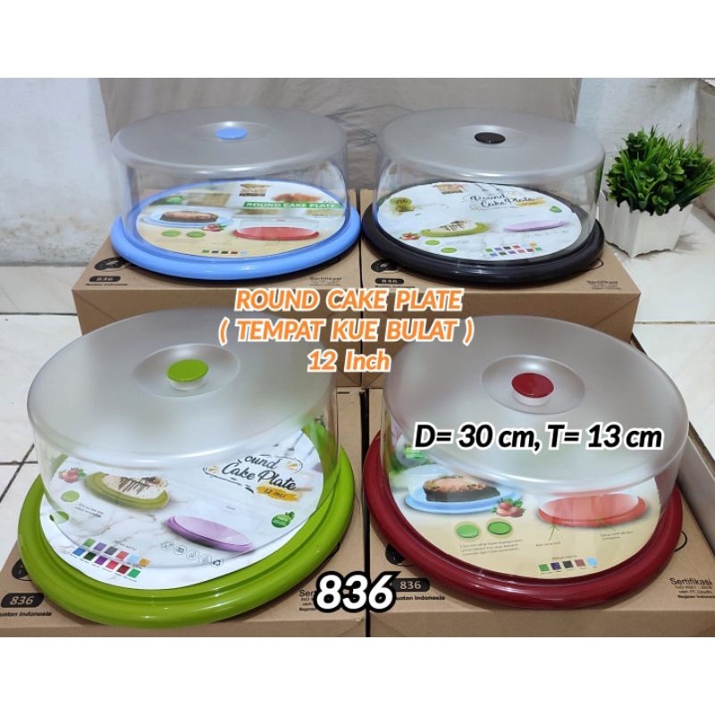 Jual TEMPAT KUE BULAT 12 Inch /Capsul Kue/Round Cake Plate Golden ...