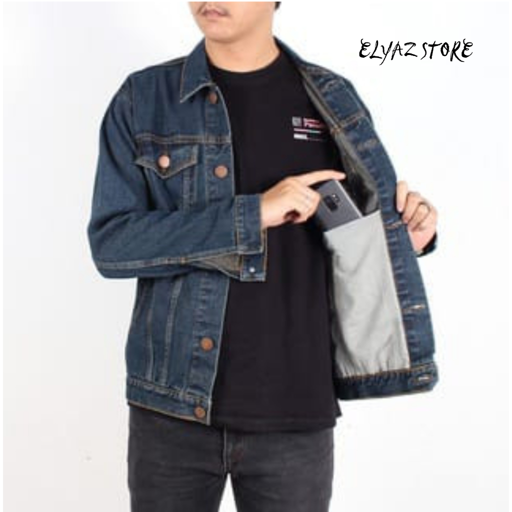 Jual Elyaz Store Pakaian Pria Keren Jaket Denim | Shopee Indonesia