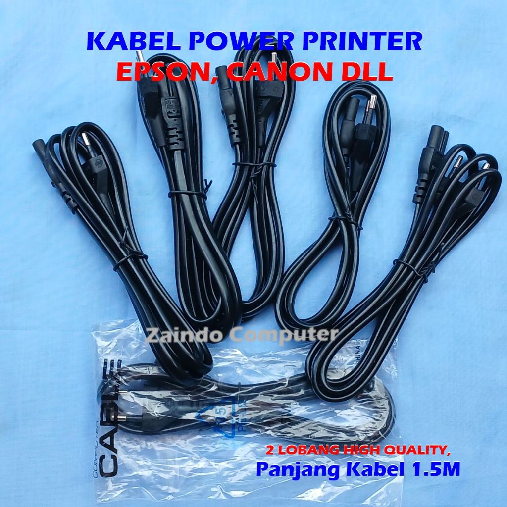 Jual KABEL POWER PRINTER 2 LOBANG ANGKA 8 HIGH QUALITY, KABEL POWER ...