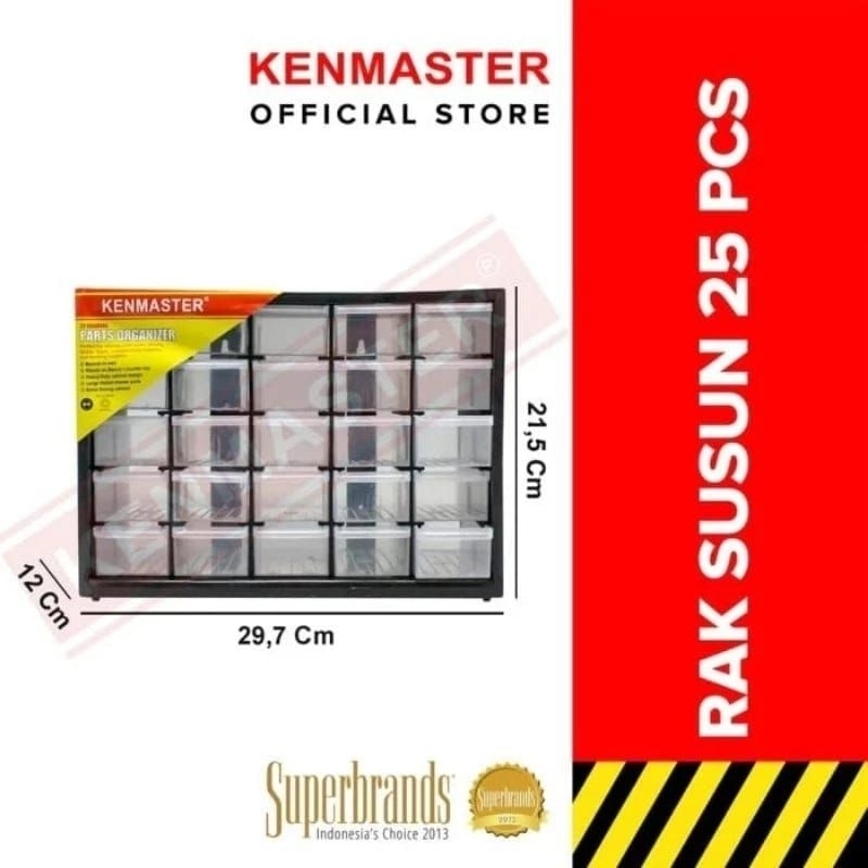 Jual KENMASTER RAK DRAWER 25 SUSUN TEMPAT SPARE PART 25 LACI | Shopee ...