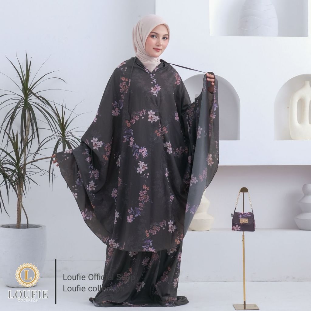 Jual Loufie - Mukena Dewasa Travelling Mini Pouch Parasut Korea Motif ...