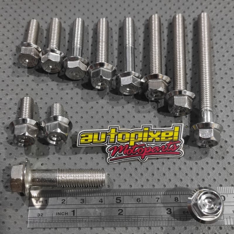 Jual Probolt baut hexagonal drat 14 panjang 4cm stainless baut ...