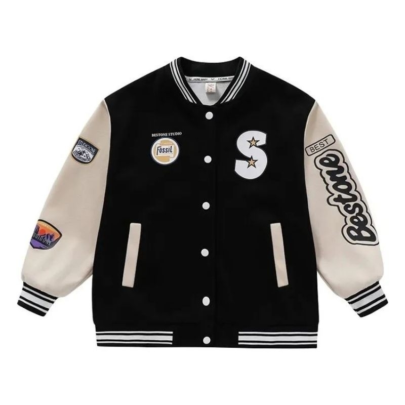 Jual Jaket Baseball Korea Bestone Anak/Kids Usia 8-10 tahun Pria Wanita ...