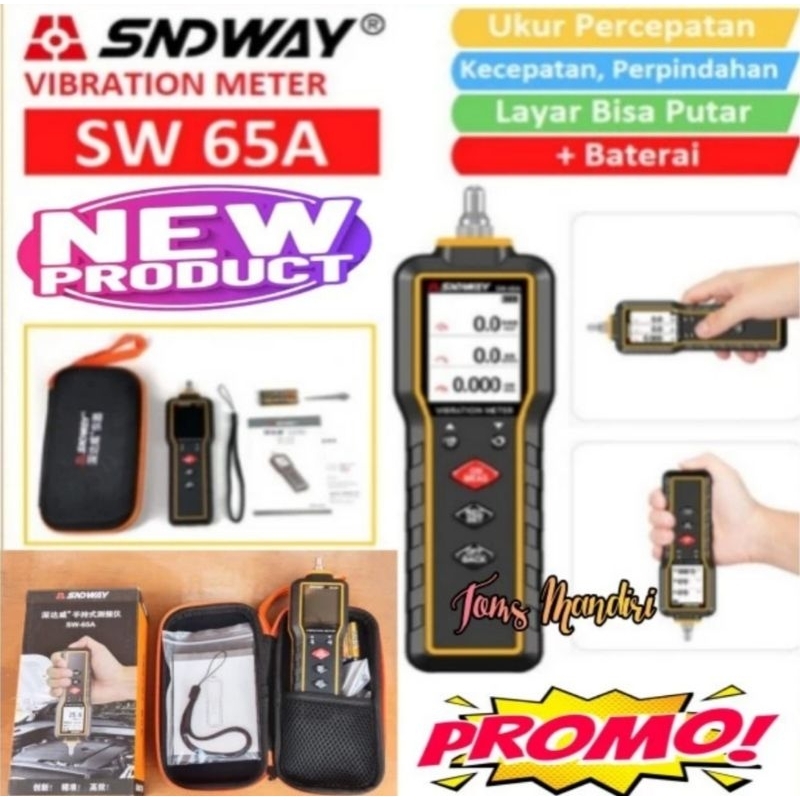 Jual Vibration Meter Digital Type SW-65A / Alat Pengukur Getaran ...