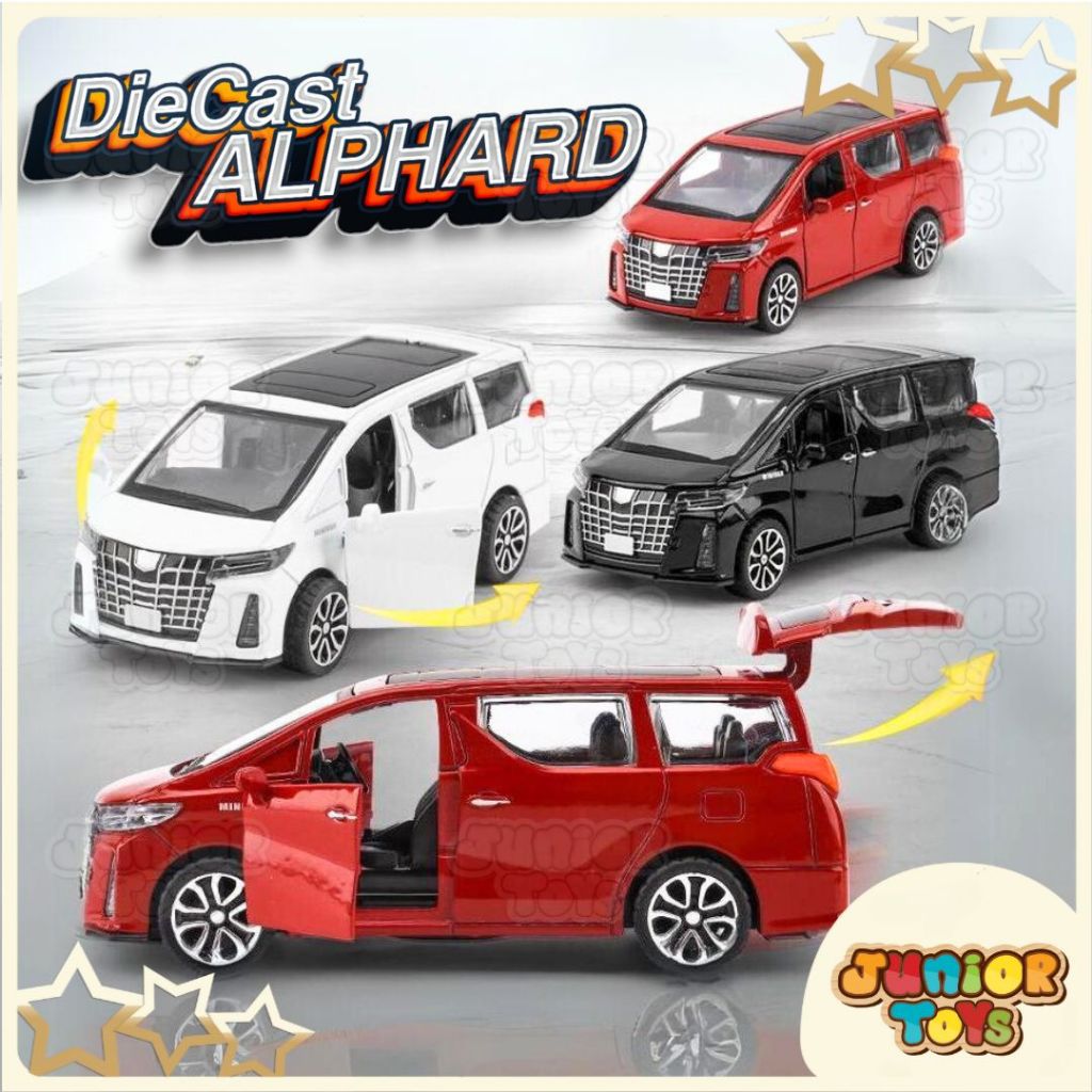 Jual Mobil DieCast Metal Alphard Skala 1:32 Mainan Miniatur Pajangan ...
