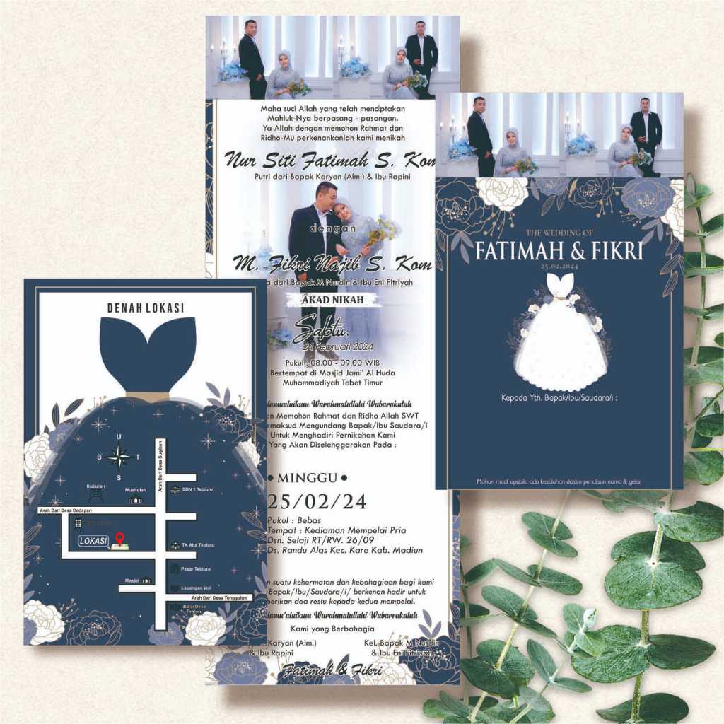 Jual UNDANGAN PERNIKAHAN GLOSSY FULL COLOUR | Shopee Indonesia