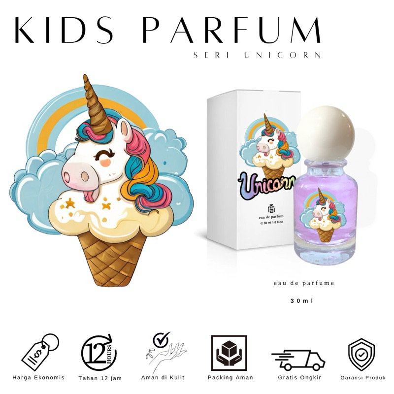 Jual Parfum Anak Seri Unicorn/ Bodymist Anak/ Parfum Anak Cewek Tahan ...