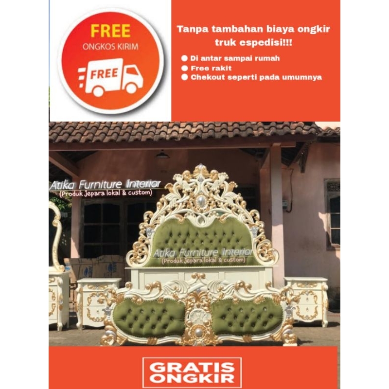 Jual Dipan Barong / Divan ukir / Tempat Tidur kayu Jati | Shopee Indonesia