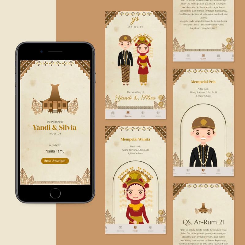 Jual UNDANGAN WEBSITE ADAT JAWA | UNDANGAN WEBSITE PERNIKAHAN ADAT JAWA ...