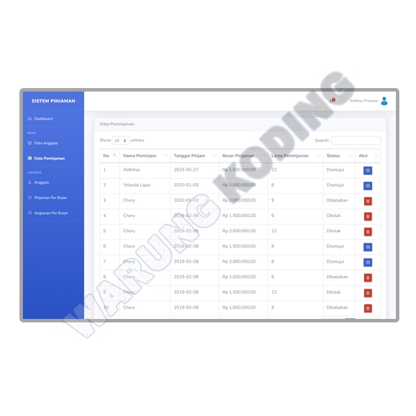 Jual Source Code Aplikasi Pengajuan Angsuran dengan PHP dan MySQL | Shopee Indonesia