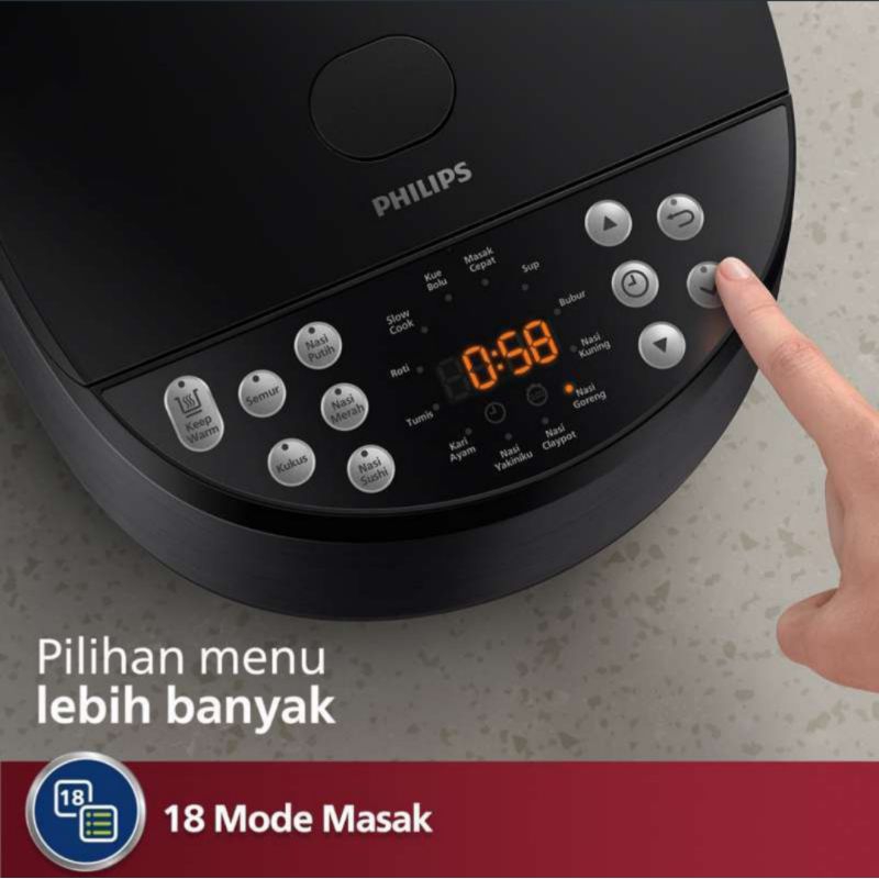 Jual MAGIC COM DIGITAL PHILIPS 1,8L HD4515/RICE COOKER HD4515 Philips ...