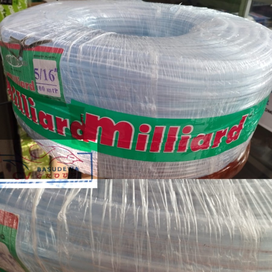 Jual MILLIARD SELANG AIR TRANSPARANT 5/16" 100 METER (1 ROLL) | Shopee ...