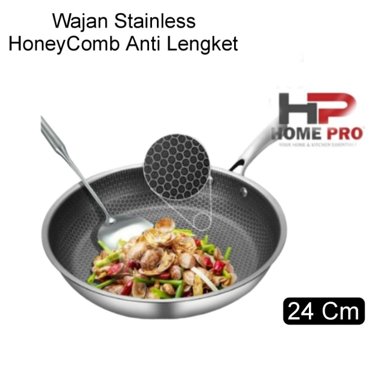 Jual A1 Wajan Penggorengan Stainless Anti Lengket Fry Pan Laba Laba ...