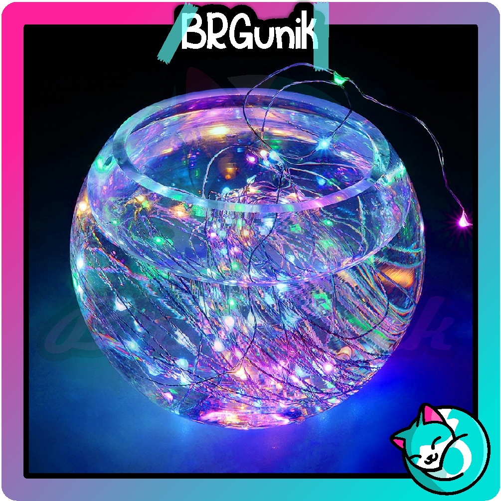 Jual BRGUNIK Lampu Tumblr Kawat Mini 1 2 3 5 Meter Lampu Hias Dekorasi ...