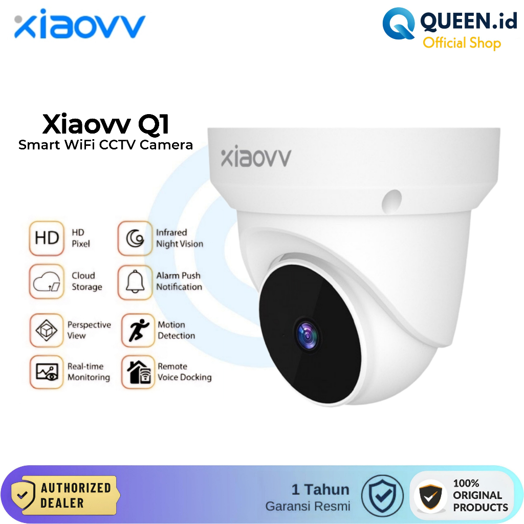 Jual Xiaovv Q1 IP Camera CCTV PTZ Smart 1080P FHD 2MP Kamera WiFi 360 ...