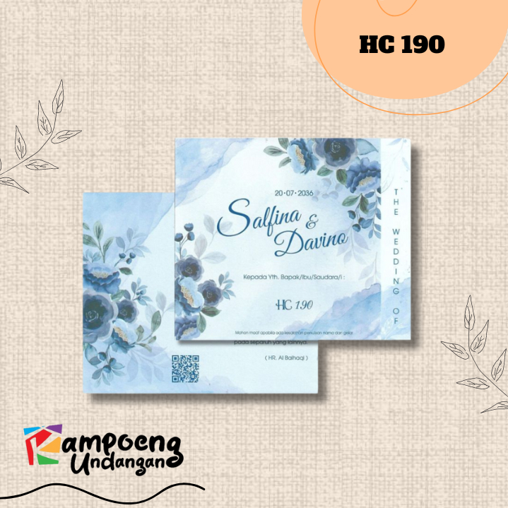 Jual Blangko Undangan atau Kertas Undangan Pernikahan merk HC 190 dengan bahan kertas bc Harga ...
