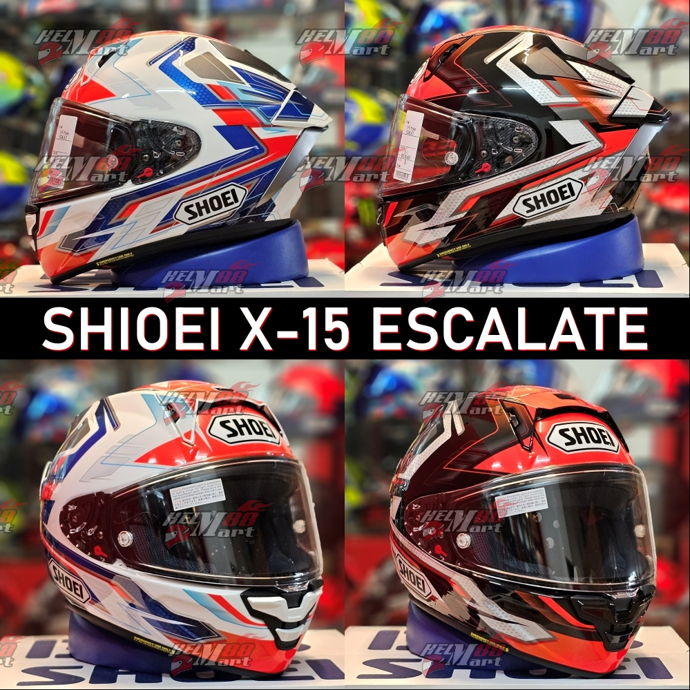 Jual SHOEI X-15 ESCALATE - Helm Shoei X15 X-Fifteen Original | Shopee Indonesia