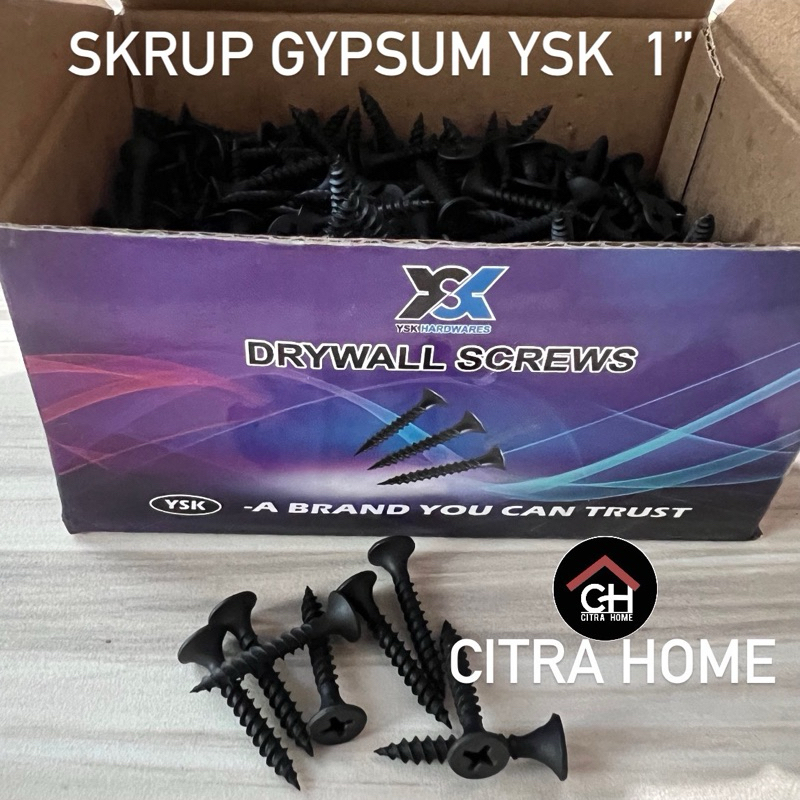 Jual Skrup Gypsum YSK 1” & 1.1/4” | Shopee Indonesia