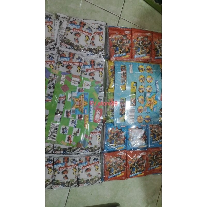 Jual permen surprise candy mobil / surprise candy lego karakter / hard ...