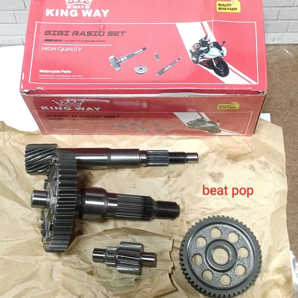 Jual Gigi Rasio Set BEAT POP K44 Gear Gardan Rasio Lengkap Komplit ...
